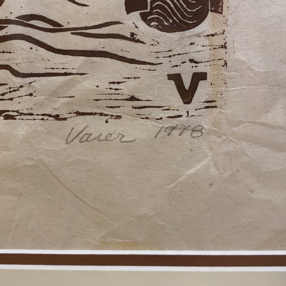 DIETRICH VAREZ | Art | Original Signed Dietrich Varez Woodblock Linocut ...